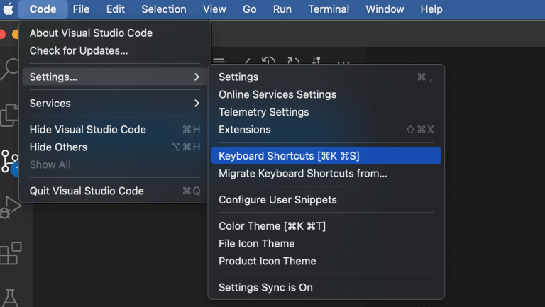 How to change keyboard shortcut bindings in VSCode - Studyraft