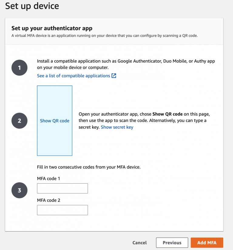 How to enable MFA on AWS account - Studyraft